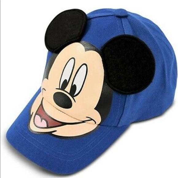Disney | Accessories | Disney Mickey Mouse Boys Blue Baseball Cap 3d ...